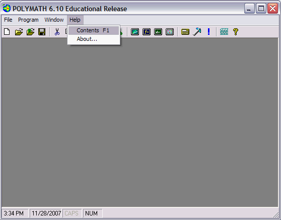 Accessing Polymath™ 5.1 help from the CD