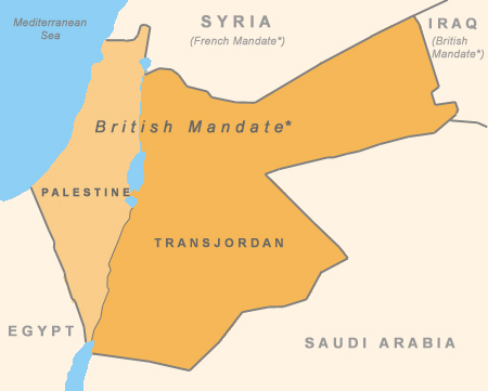 British Mandate Palestine Map - Israeli-Palestinian ProCon.org