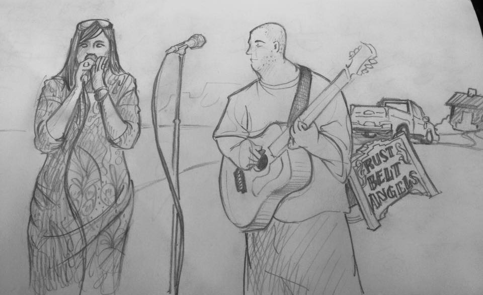 Shawn of Rustbelt Angels has a classic "high, lonesome" tenor bluegrass ...